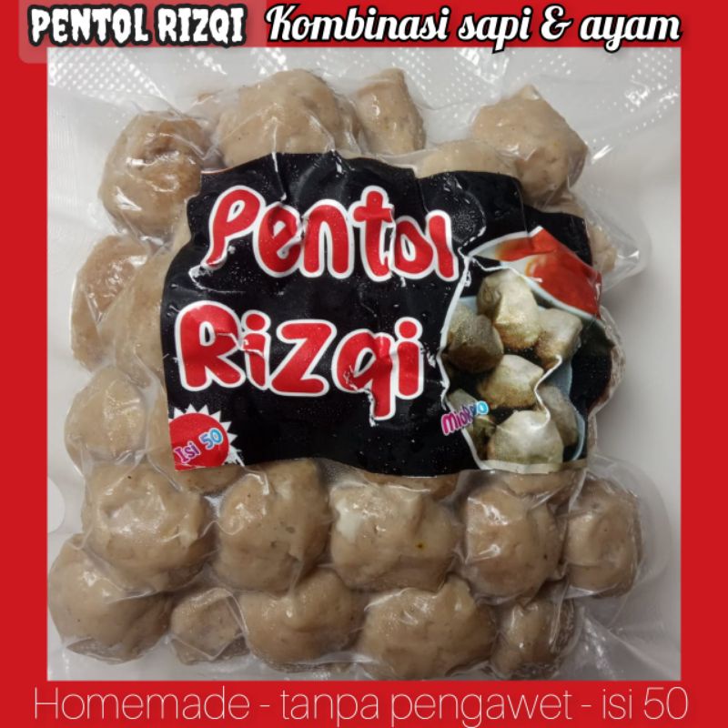 Jual PENTOL RIZQI | KOMBINASI SAPI & AYAM | HOMEMADE | TANPA PENGAWET ...