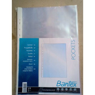 Jual BANTEX POCKET A4 2040 8040 / BANTEX POCKET F4 FOLIO 8843 CLEAR ...