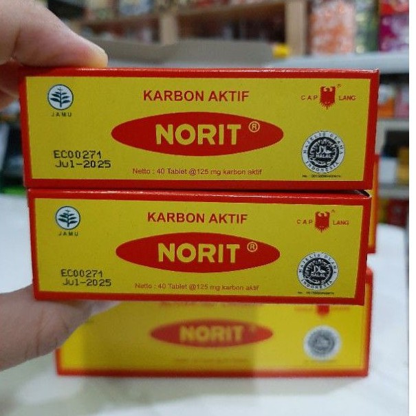 [GARANSI ASLI] CAP LANG NORIT / Activated Carbon / DIARE MENCRET ...