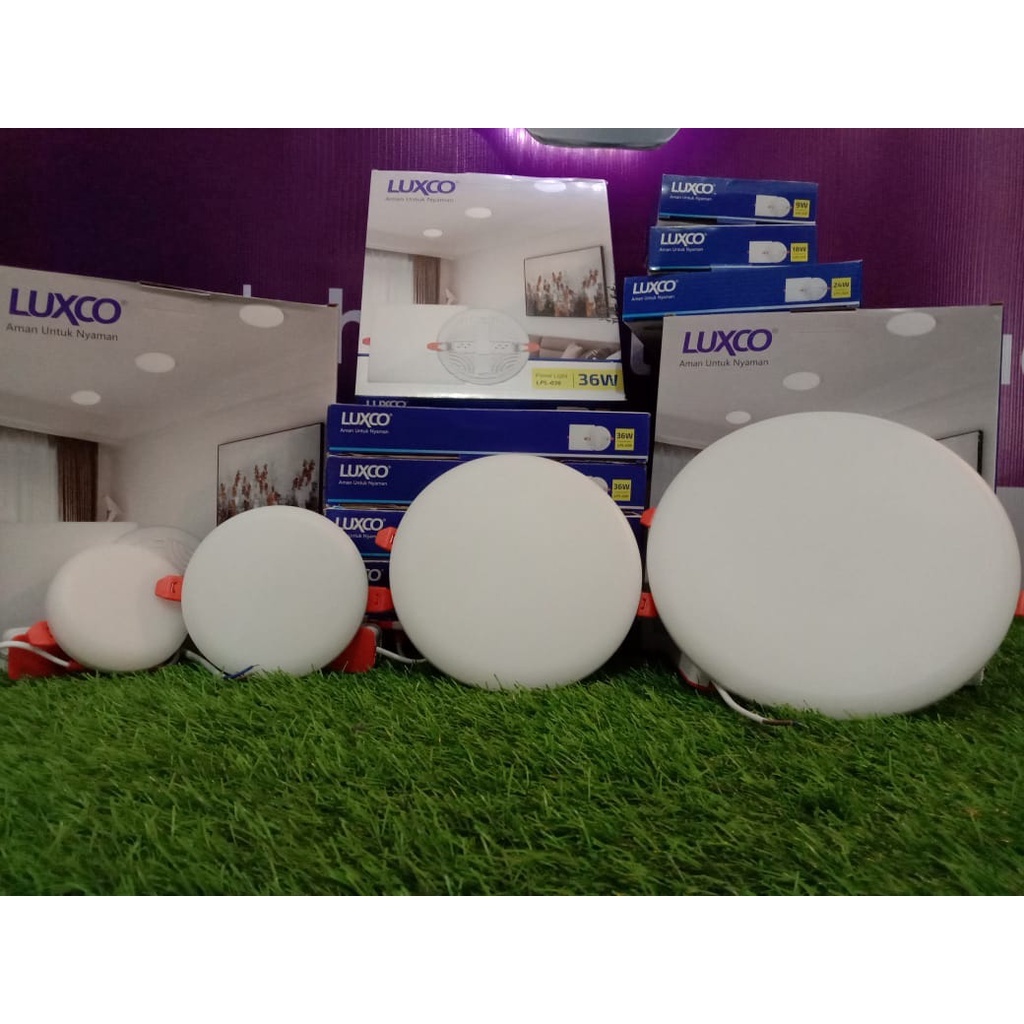 Jual LAMPU DOWNLIGHT LED IB PANEL LUXCO BULAT | Shopee Indonesia