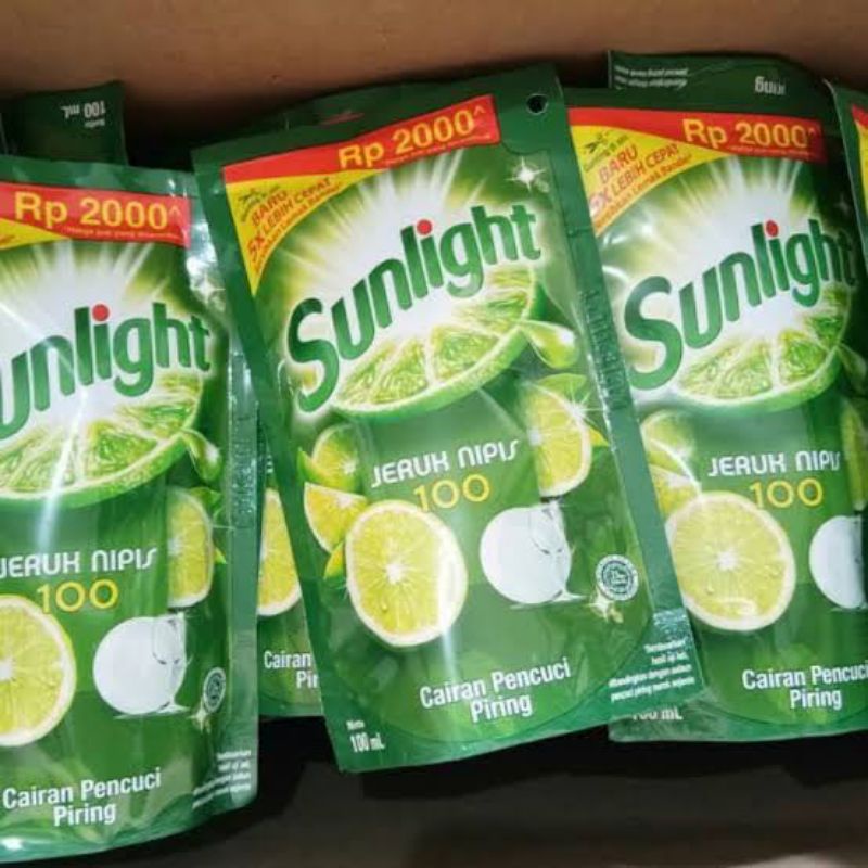 Jual 5 PCS SUNLIGHT 90ML | Sabun cuci piring | | Shopee Indonesia