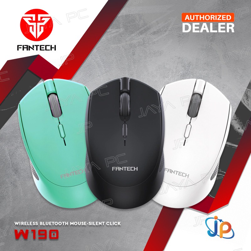 Jual Mouse Wireless Bluetooth Fantech W190 - Silent Click Mouse ...
