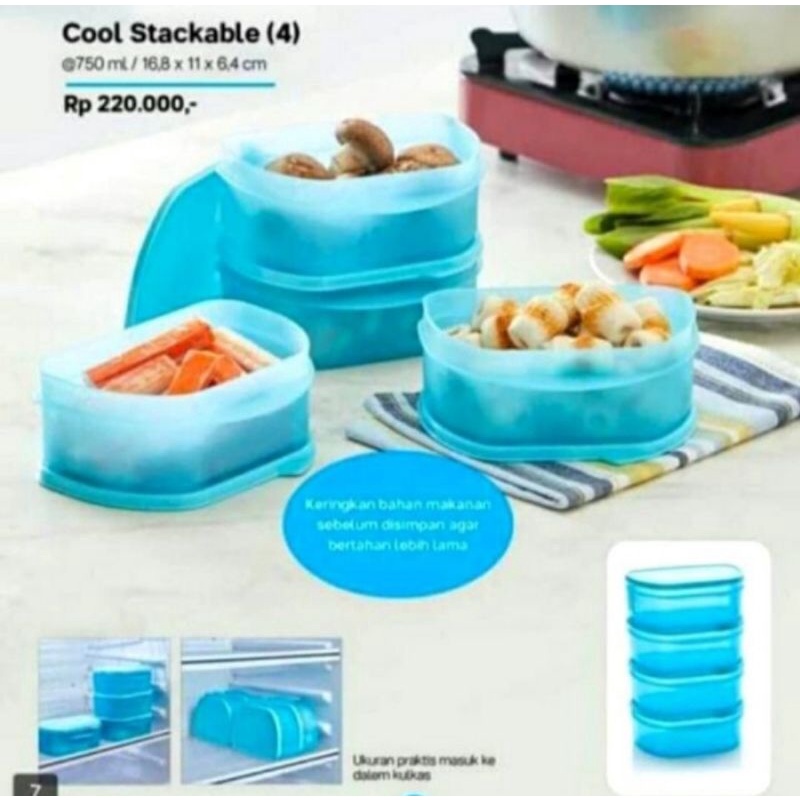 Jual kotak makan tupperware cooll stackable (4) | Shopee Indonesia