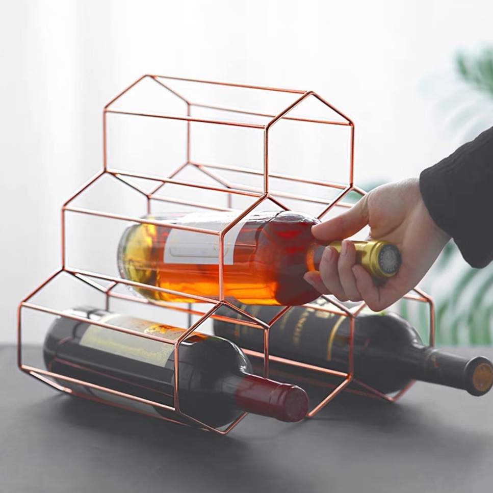 Jual EL#RW Winerack Honeycomb Rak Wine Dekorasi Tempat Penyimpanan Wine ...