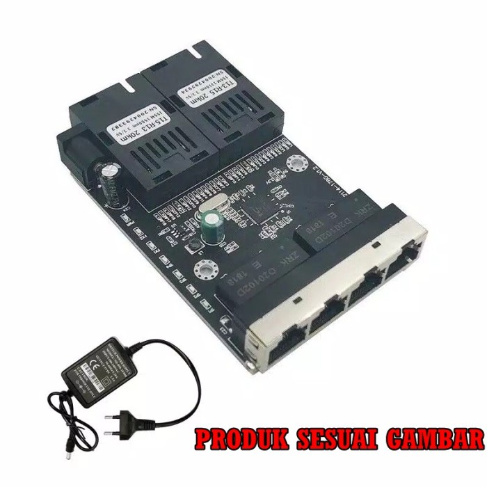 Jual MEDIA CONVERTER 2 PORT FO 4 PORT LAN PCB - FIBER SWITCH 2 SC 4 LAN | Shopee Indonesia