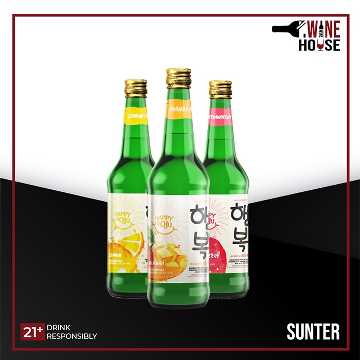 Jual Happy Soju Paket 3 Botol (Lemon, Mango, Strawberry) | Shopee Indonesia
