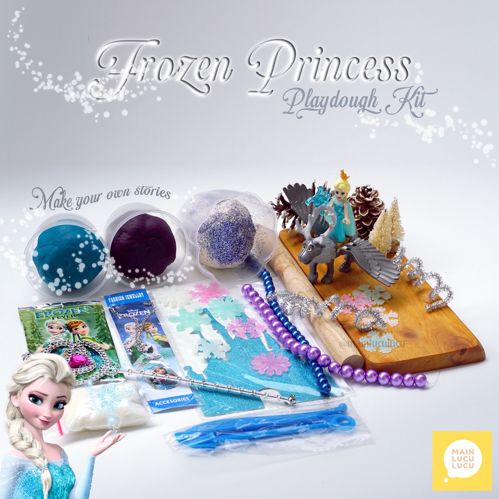 Jual Mainan Sensory Playdough Kit Frozen Princess Elsa | Shopee Indonesia