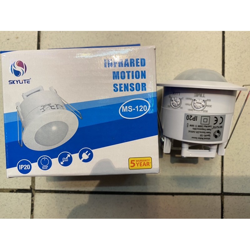 Jual SKYLITE Infrared Motion Sensor / Sensor Gerak Sky lite MS-120 ... Jual SKYLITE Infrared Motion Sensor / Sensor Gerak Sky lite MS-120 ...