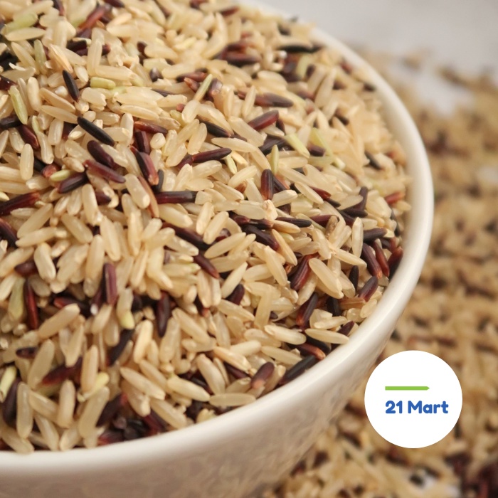 Jual Beras Mix Cokelat dan Hitam - Pulen - Organik - Kemasan 2kg ...