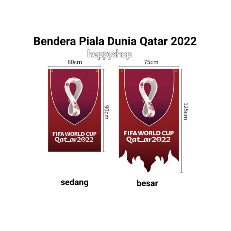 Jual Bendera Piala Dunia Qatar 2022, Fifa World Cup Qatar 2022 | Shopee Indonesia