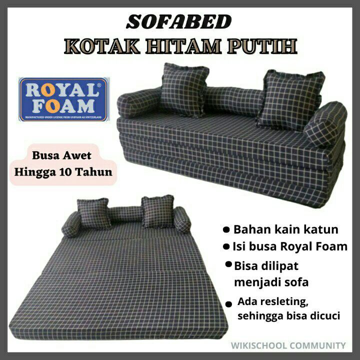 Jual Sofa Bed Minimalis Busa Royal Foam Kursi Ruang Tamu Kasur Lipet ...