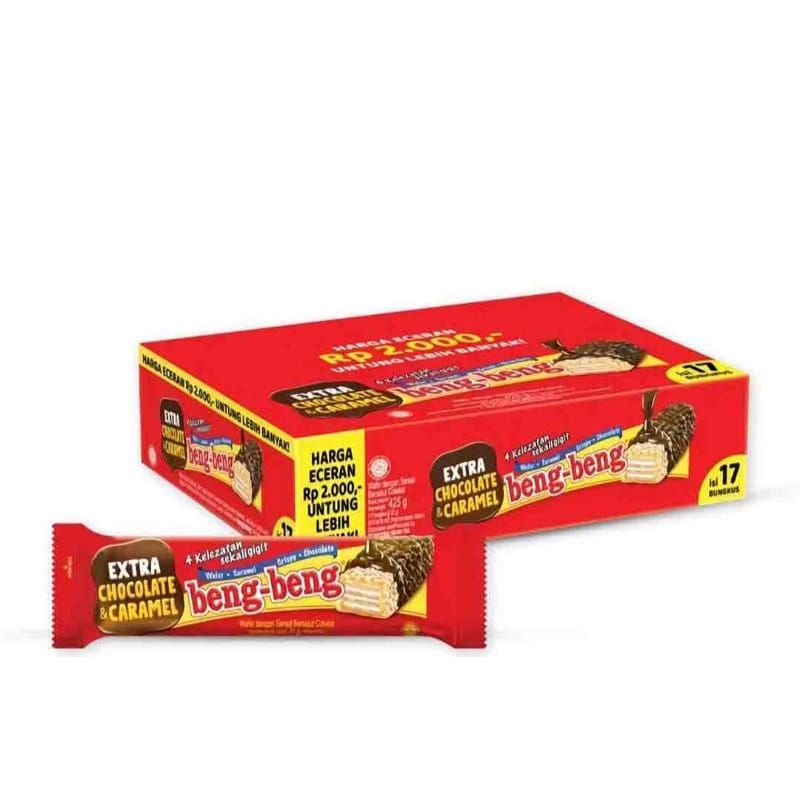 Jual beng beng wafer coklat 25g BOX 17 PCS | Shopee Indonesia