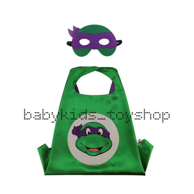 Jual Kostum anak jubah ninja turtle donatello TMNT cape sayap topeng ...
