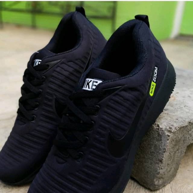 Jual Sepatu Nike Zoom Hitam Fullblack | Shopee Indonesia
