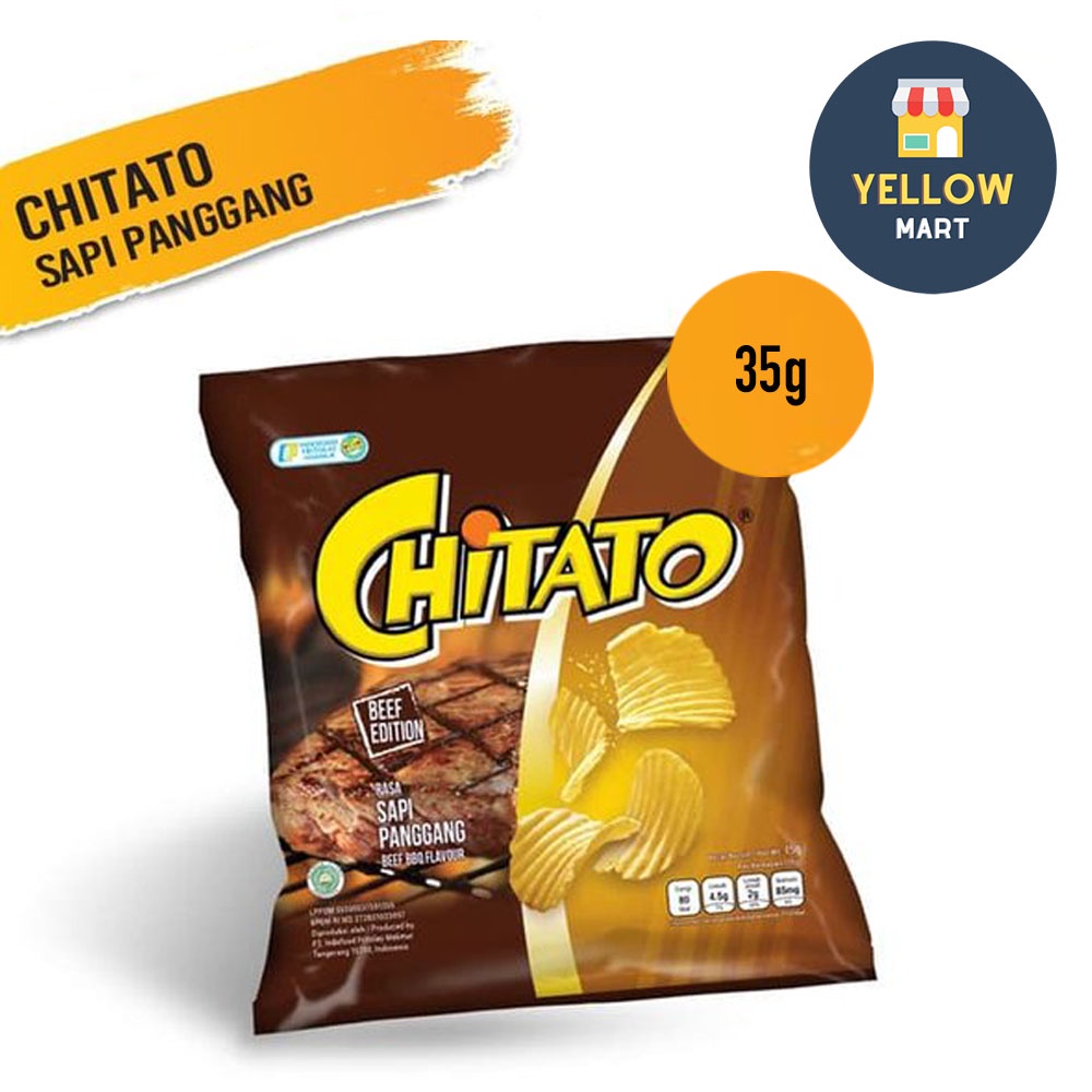Jual Chitato Potato Chips Snack Rasa Sapi Panggang BBQ 35 Gram | Shopee ...