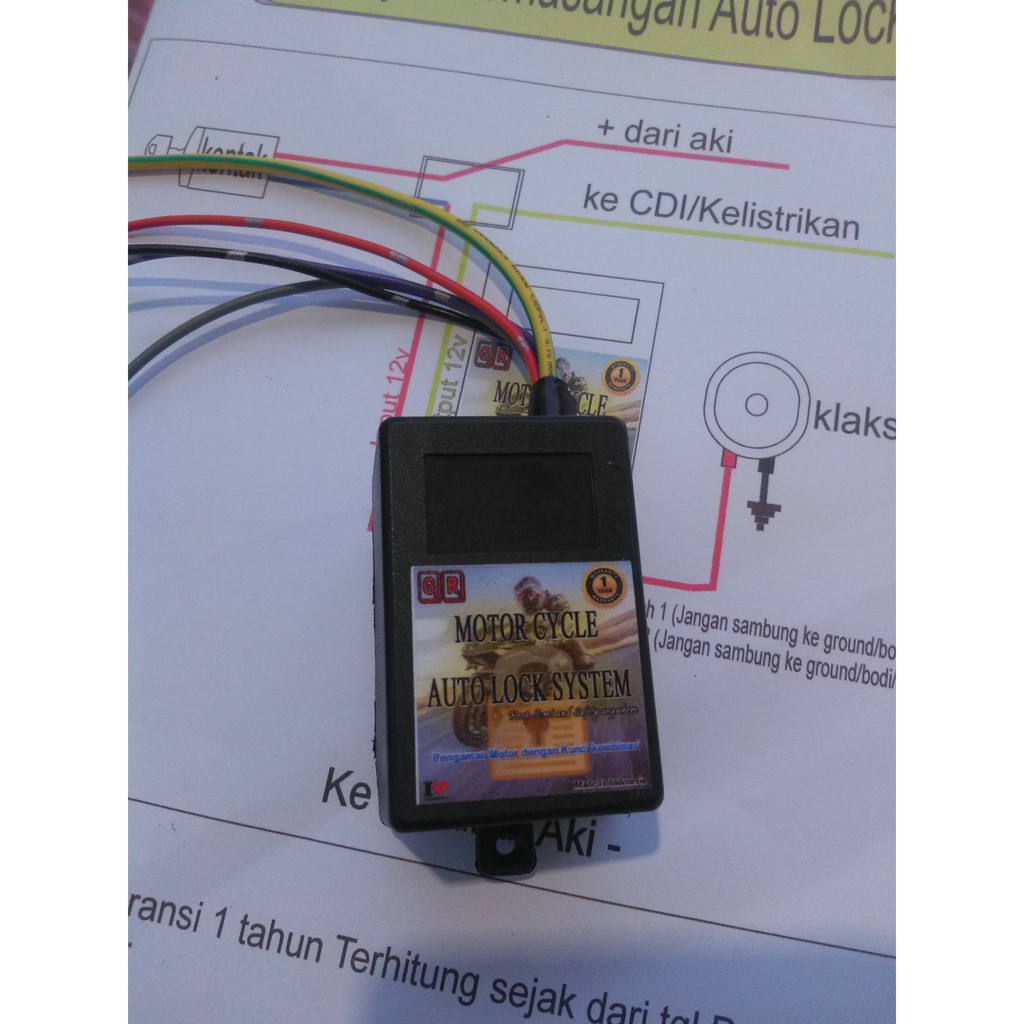 Jual pengaman anti maling/begal Sensor sentuh kombinasi(2 titik sentuh) | Shopee Indonesia