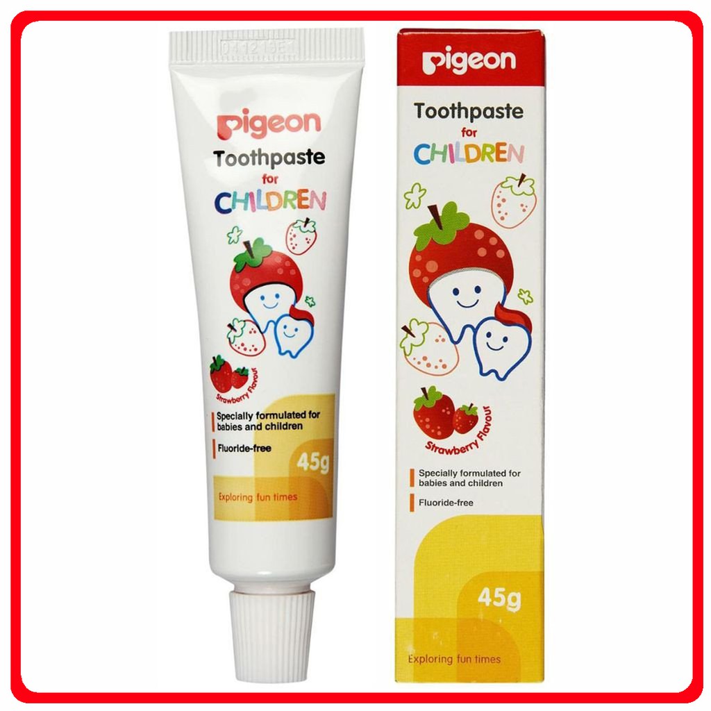 Jual Pasta Gigi Anak PIGEON 45 gram Strawberry Children Toothpaste ...