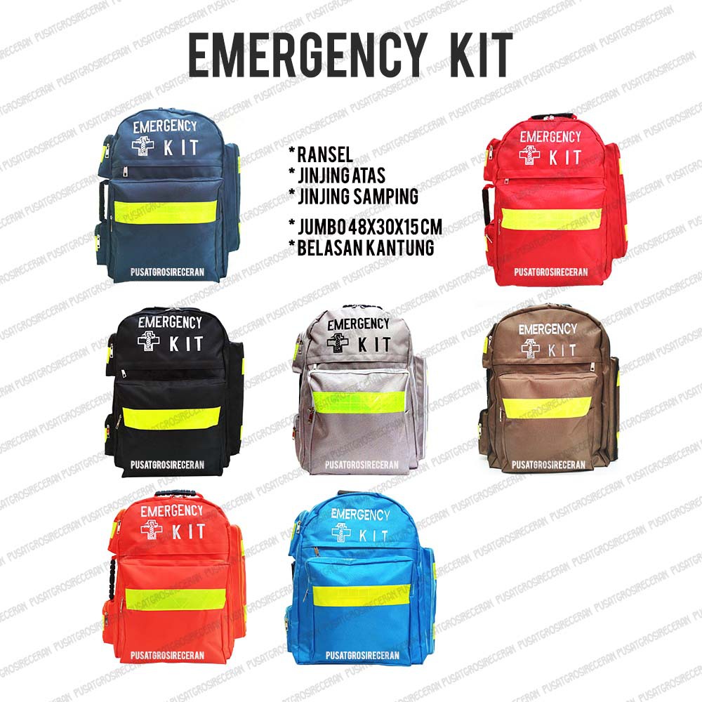 Emergency Kit Tas Perlengkapan Medis First Aid Kit Bag Tas P3K Tas SAR ...