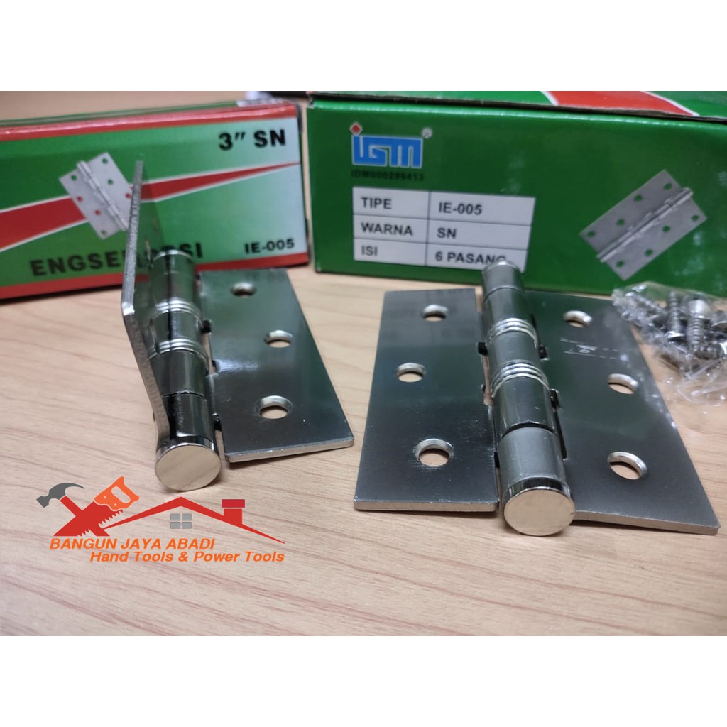 Jual Engsel Tebal Stainles 3" Inch Bagus/Engsel Pintu Jendela Stenlis ...