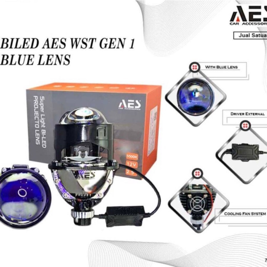 Jual BILED AES WST 2.5 GEN 1 HeadLight Projector Merk AES | Shopee ...