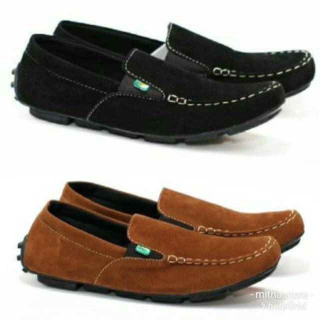 Jual Sepatu Pria Kulit Suede Asli Santai Slip on | Shopee Indonesia