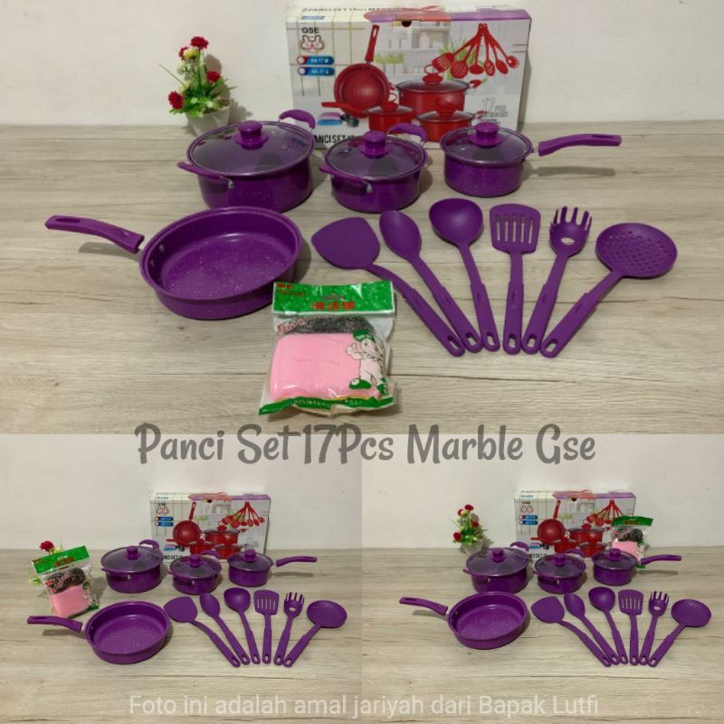 Jual PACI SET MARBLE GSE 17 PCS | Shopee Indonesia