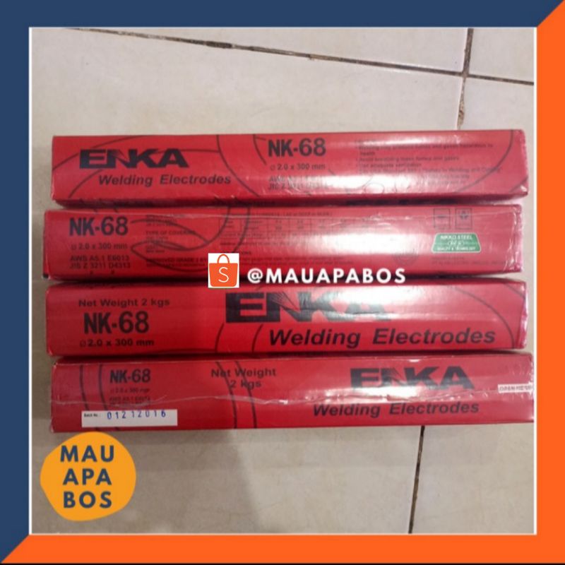 Jual Kawat Las ENKA NK-68 2mm 2KG | Shopee Indonesia