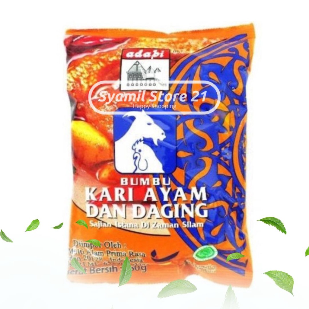 Jual Adabi Bumbu Kari Ayam dan Daging 250gr | Shopee Indonesia