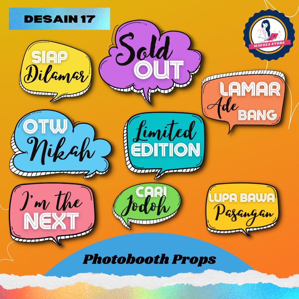 Jual (isi 8) Dekorasi foto / Photo booth props / Properti foto / Photo ...