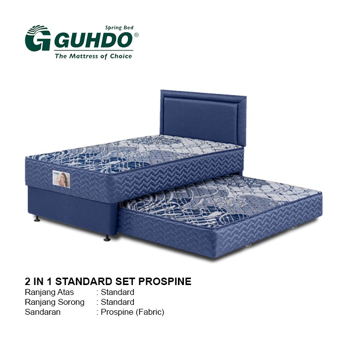 Jual Springbed GUHDO - 2 in 1 STANDARD -Fullset- ukuran 90, 100, 120 ...
