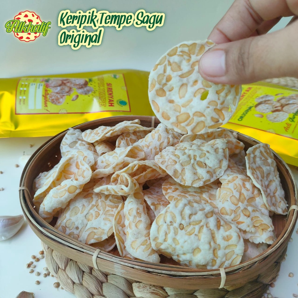 Jual Keripik Tempe Renyah Original Halal Non Msg Non Pengawet, Tempeh ...