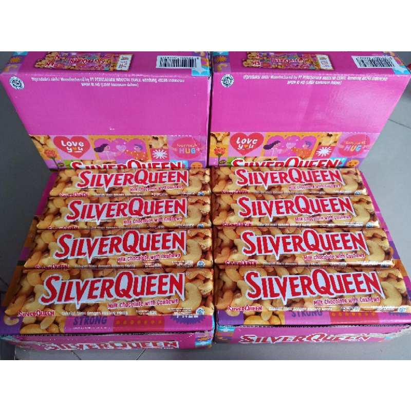 Jual COKLAT SILVERQUEEN EDISI VALENTINE SILVERQUEEN CHOCOLATE MILK WITH ...