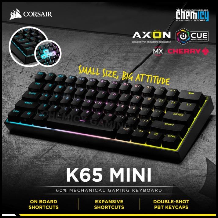 Jual Corsair K65 Rgb Mini 60% Mechanical Gaming Keyboard | Shopee Indonesia