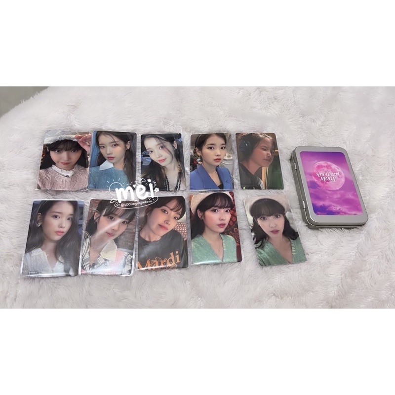 Jual pc photocard IU lilac dan photocard IU strawberry moon | Shopee ...