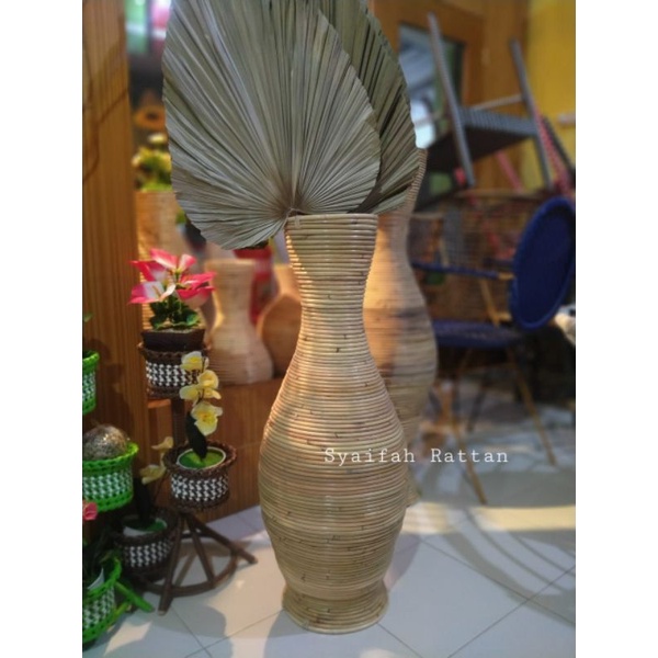 Jual VAS ROTAN TERBAIK , Vas bunga Rotan) Vas Rotan/Gucci Rotan 70cm ...