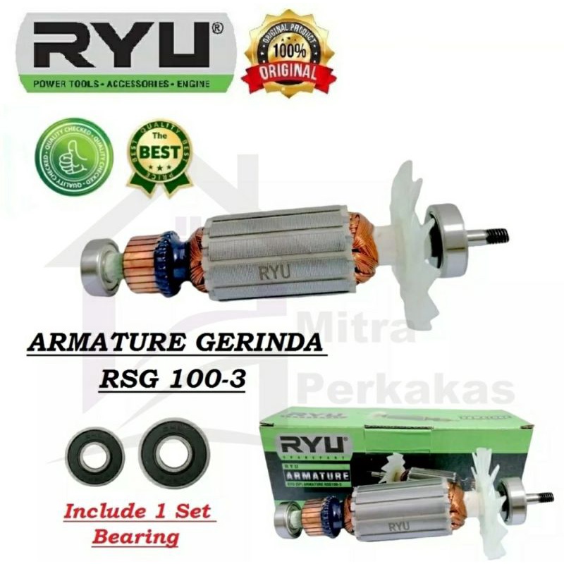 Jual RYU Armature Gerinda Ryu RSG 100-3 Ryu angker Armature Mesin Disc Gerinda | Shopee Indonesia