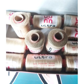 Jual Benang Jahit Jadul Roll Kertas Merk ULTRA Polyester 500 yard ...