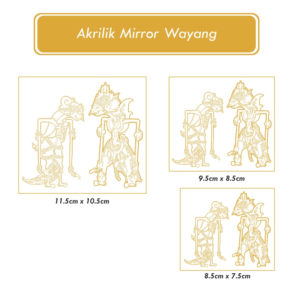 Jual Akrilik Mirror Wayang RAMA & SINTA | Shopee Indonesia