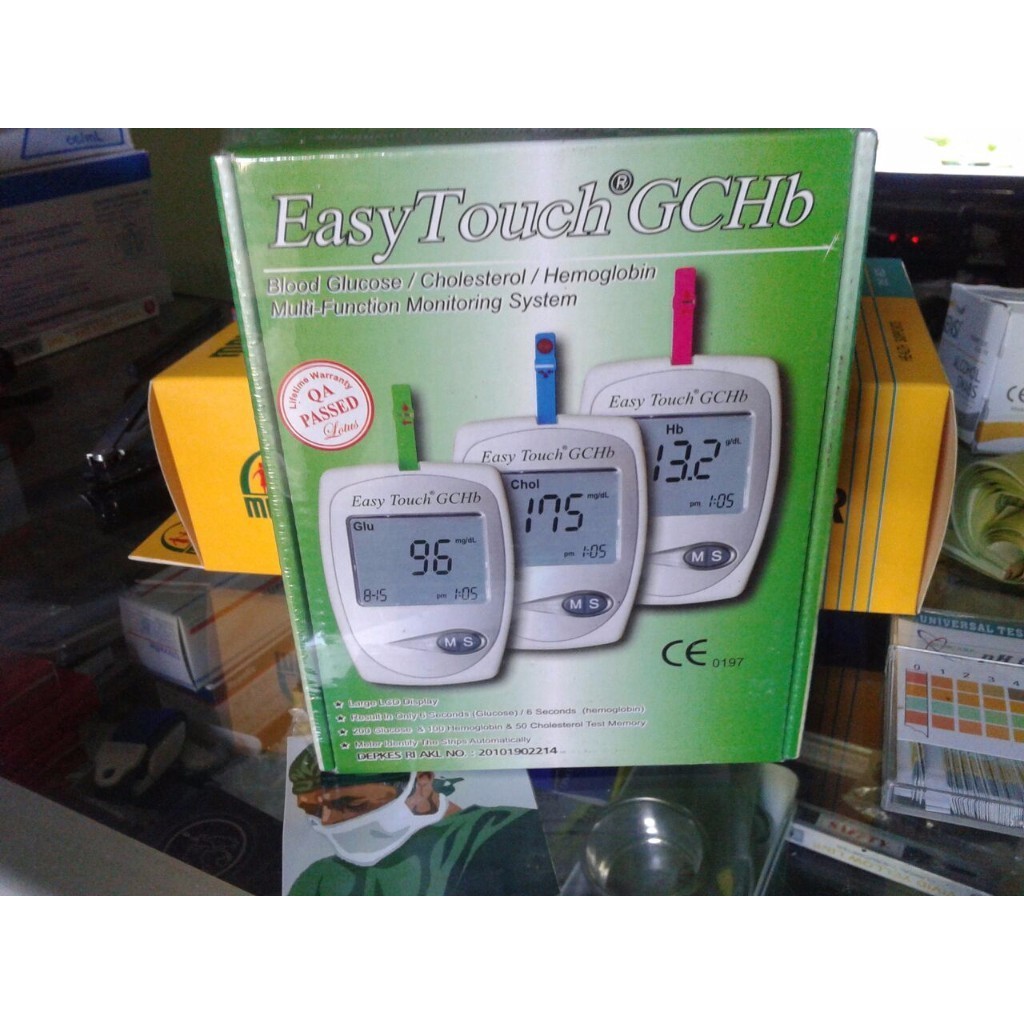 Jual Easy Touch GCHB 3 in 1 HB Hemoglobin / Easytouch hemoglobin ...