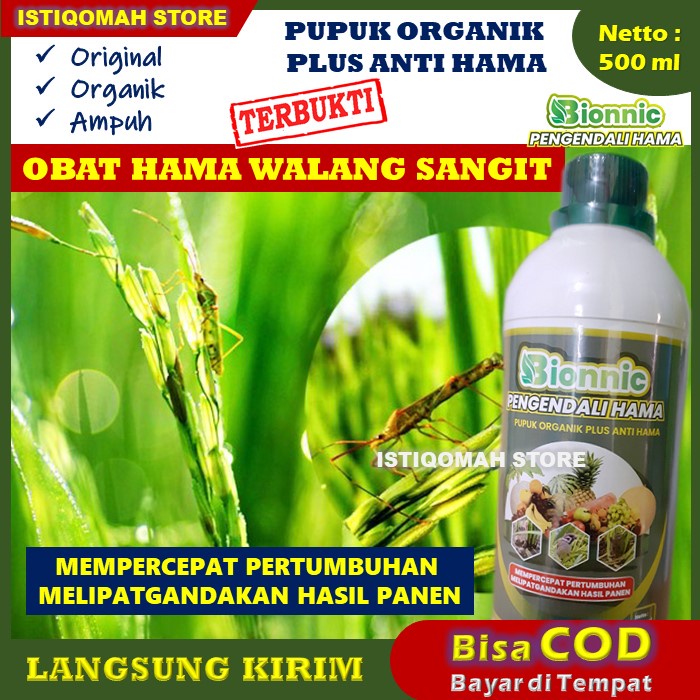 Jual BIONNIC 500ml Pupuk Organik Plus Pembasmi Hama Walang Sangit pada ... Jual BIONNIC 500ml Pupuk Organik Plus Pembasmi Hama Walang Sangit pada ...
