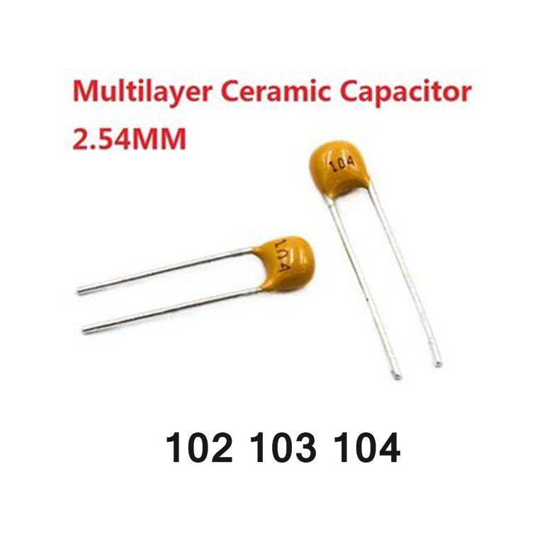 Jual Capasitor Multilayer 102 103 104 2,54mm kapasitor mlilayer 2.54 mm ...