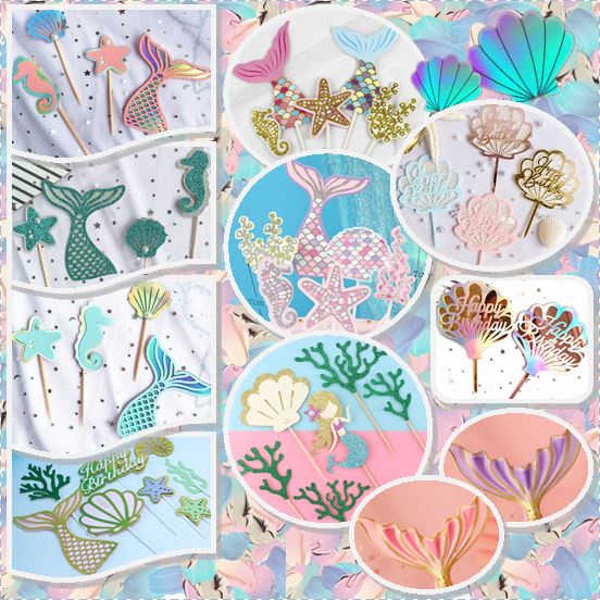 Jual Topper Mermaid Putri Duyung Hiasan Cake Kue Ulang Tahun Ultah ...