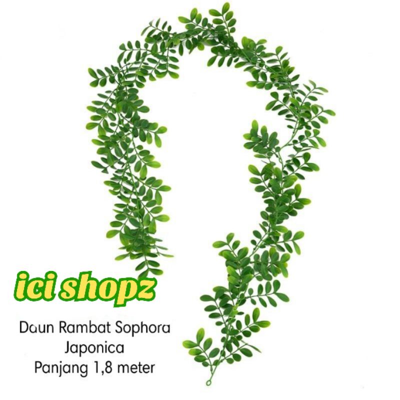 Jual Rambat Daun Hijau / Rambat Plastik 1,8 Meter | Shopee Indonesia