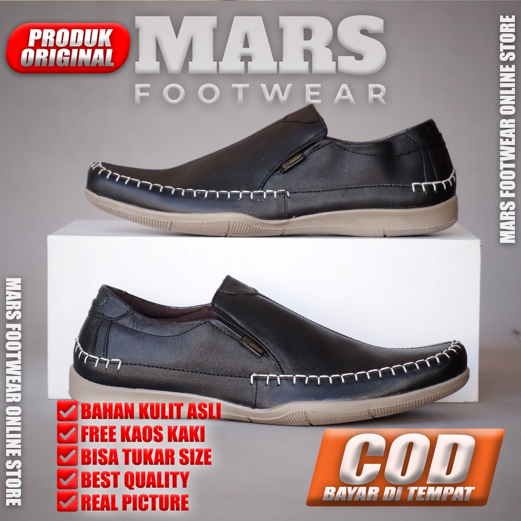 Jual Mars x DVC Sepatu SLIP ON Pria Modern Sepatu Kerja Casual KULIT ...