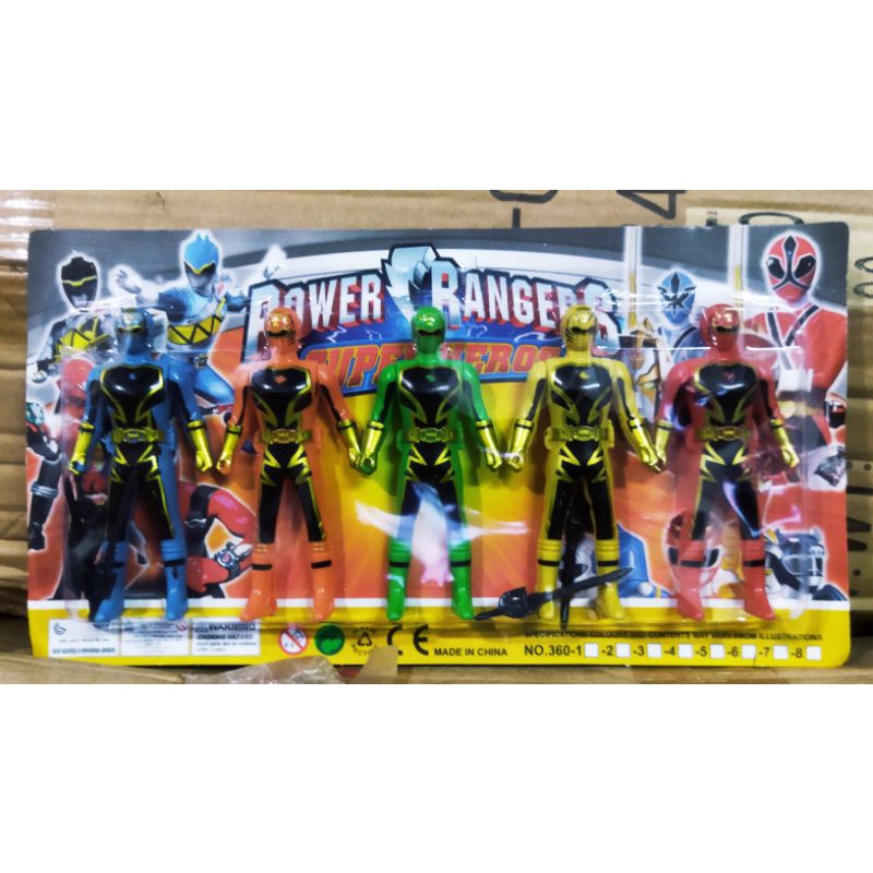 Jual MAINAN FIGURES POWER RANGERS ISI 5 PCS | Shopee Indonesia