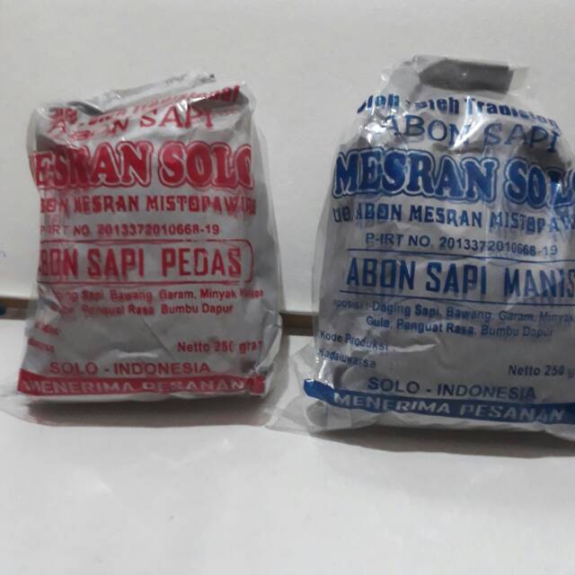 Jual Abon sapi mesran solo 250gr Indonesia|Shopee Indonesia