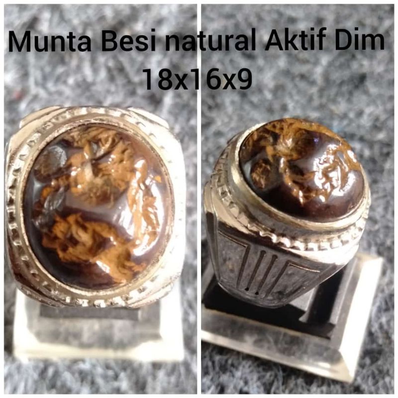 Jual Cincin Natural Batu Munta Besi Aktif | Shopee Indonesia