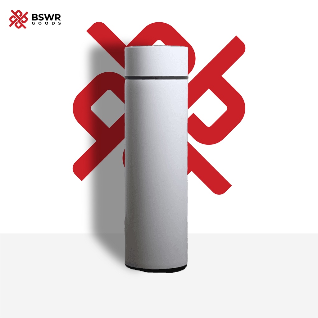Jual TUMBLER/TERMOS LED SUHU WARNA PUTIH 500ML | Shopee Indonesia