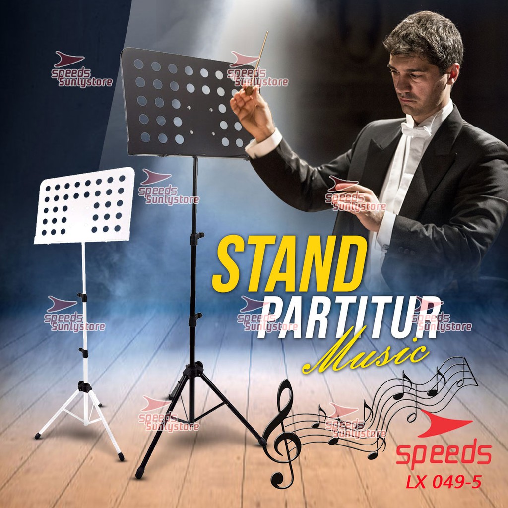 Jual SPEEDS Alat Musik Stand Untuk Partitur Sheet Stand Book Stand ...