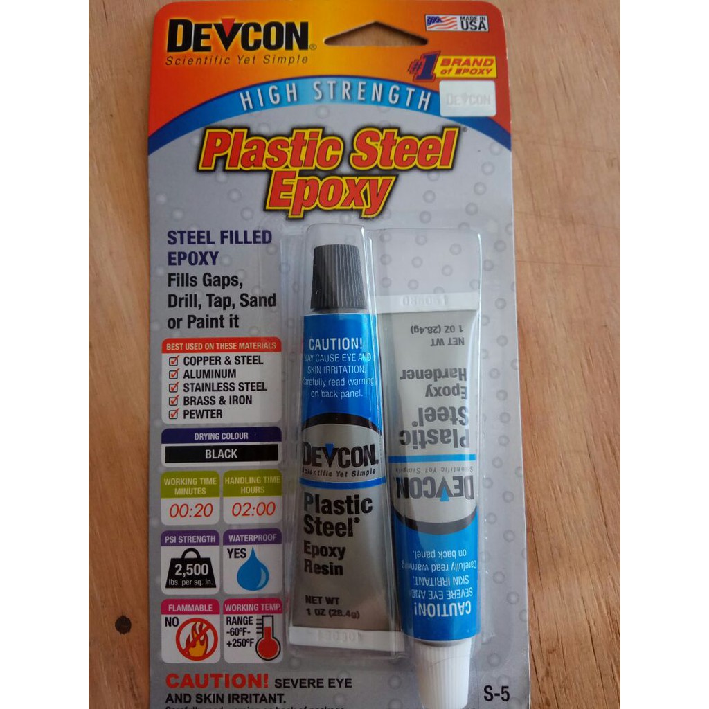 LEM BESI PLASTIC STEEL EPOXY DEVCON USA | Shopee Indonesia